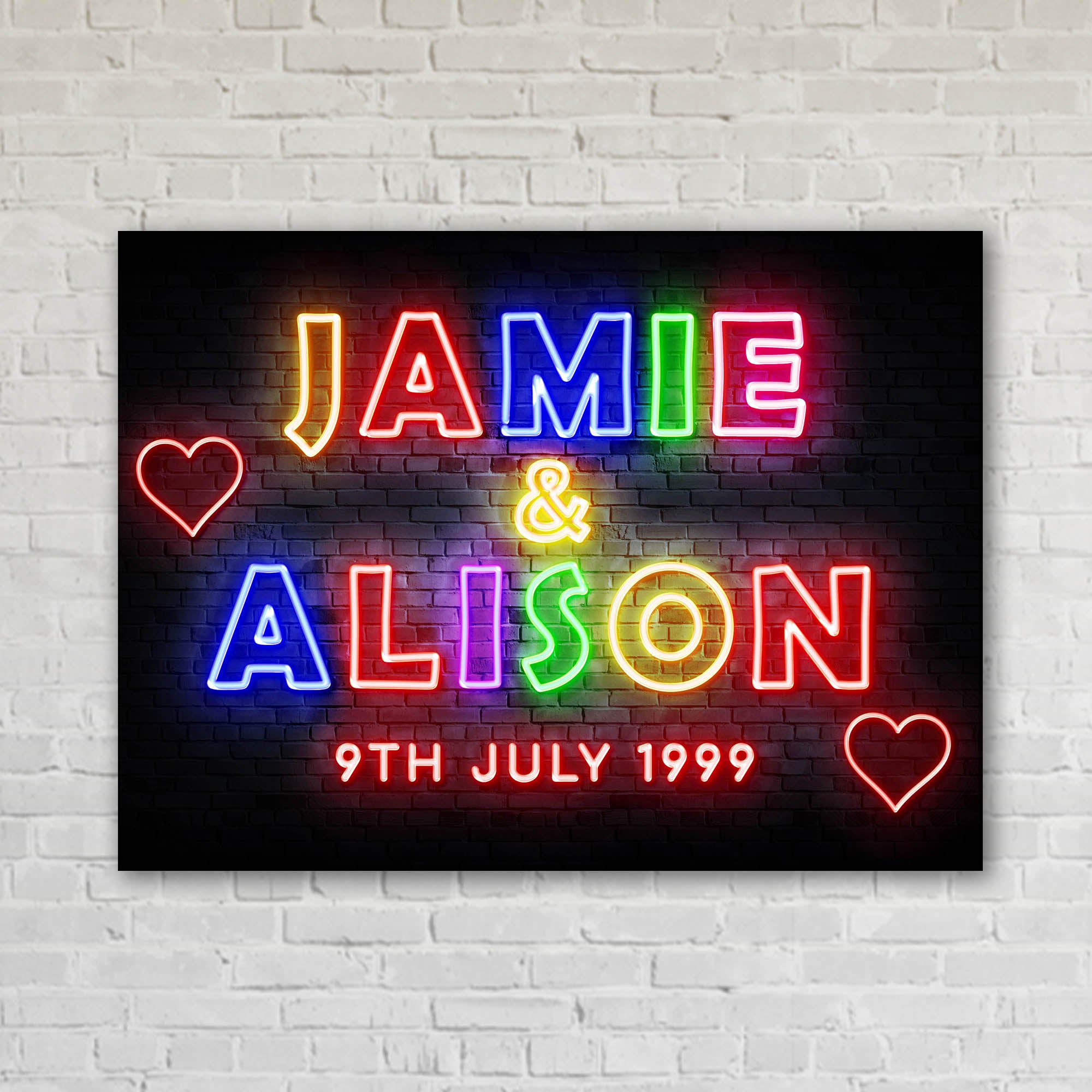 Neon Names Custom Artwork – Turned Art