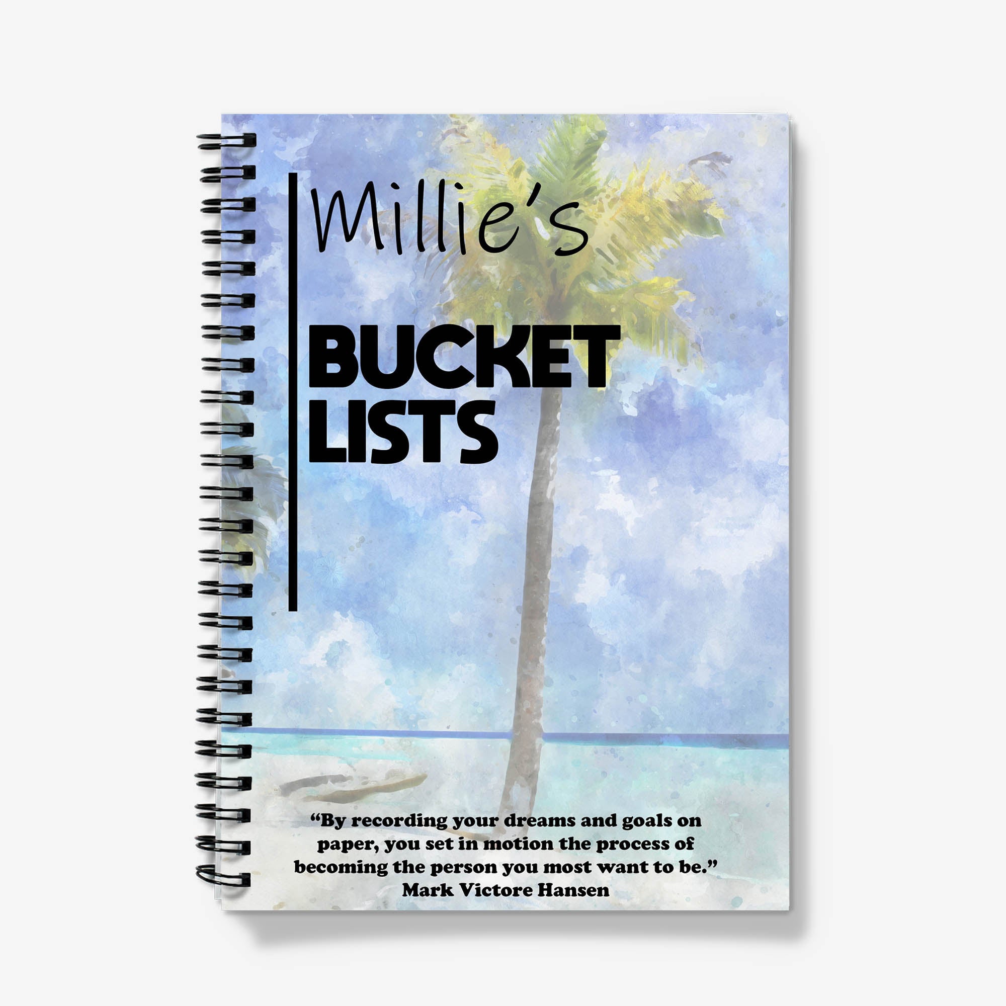 Personalised Notebook - "Bucket Lists" – Turned Art