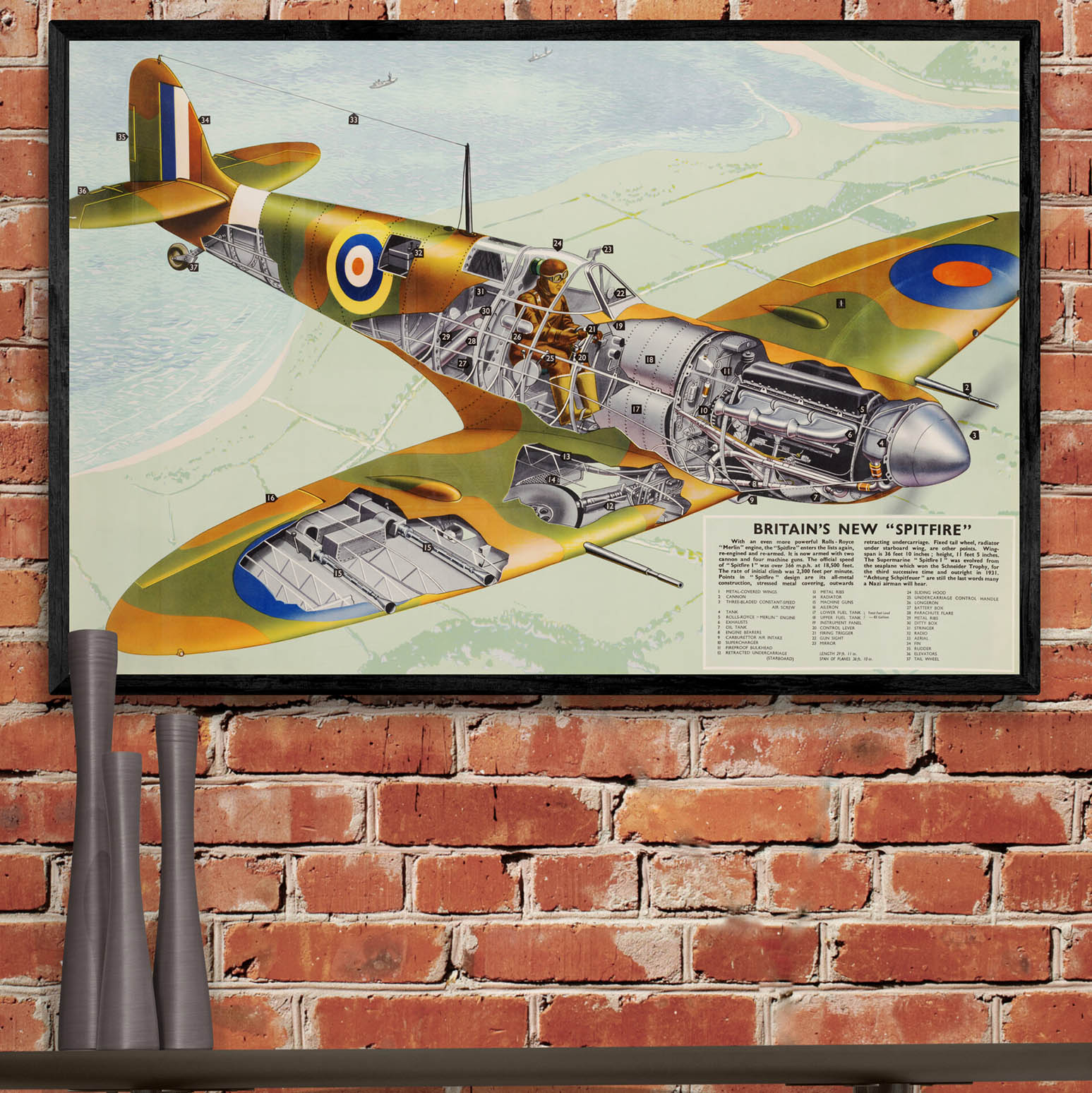 "Britain's New Spitfire" on Framed Prints, Canvas, Framed Canvas, Acry ...